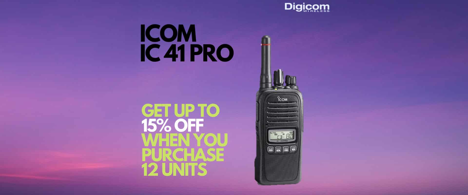 Icom IC-41PRO Two Way Radio 15% Off Special | Digicom Wireless