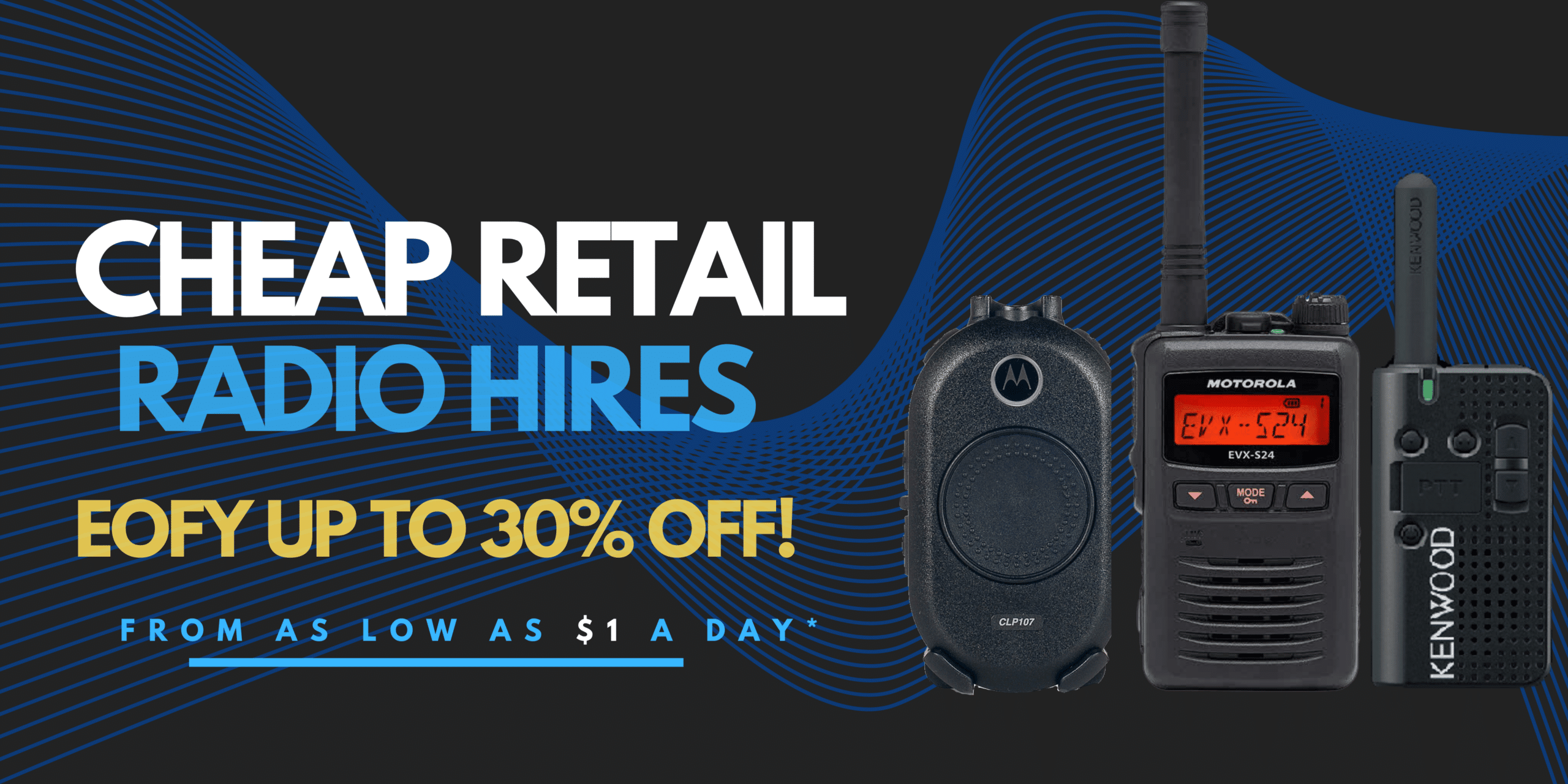 Cheap Retail Hire Rates for Two Way Radio Communications | Digicom Wireless