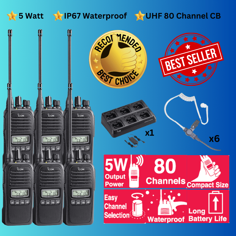 Icom IC-41 Pro - Security & Retail 6 Pack | Digicom Wireless
